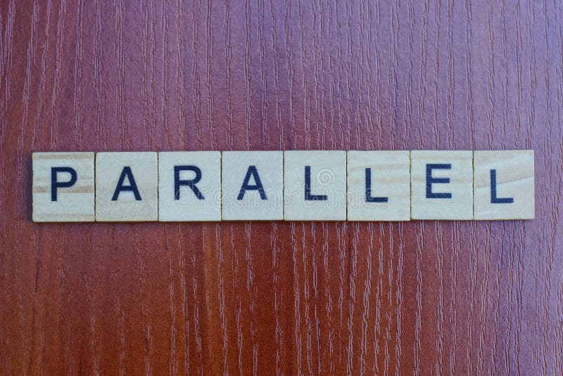 Word Parallel Printed on Paper Macro Stock Image - Image of detail ...