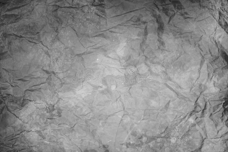 Gray Wrinkled Sheet of Paper Stock Image - Image of abstract, mood ...