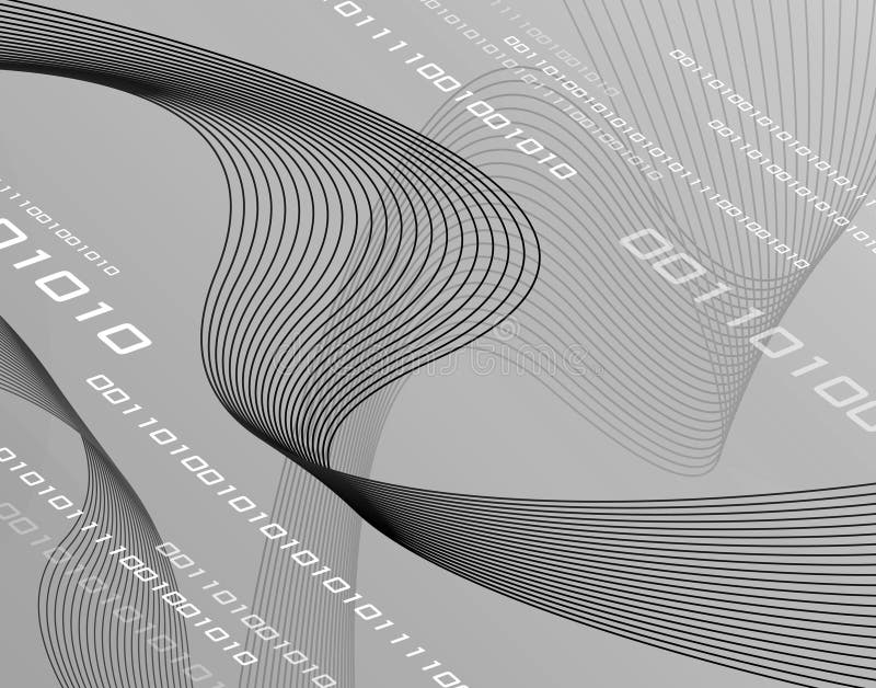 Grayscale 3D Wire Ribbons stock illustration. Illustration of wires ...