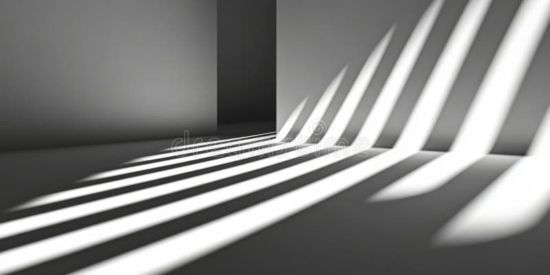 Grayscale Abstract Background with Dramatic Linear Shadows Creating a ...