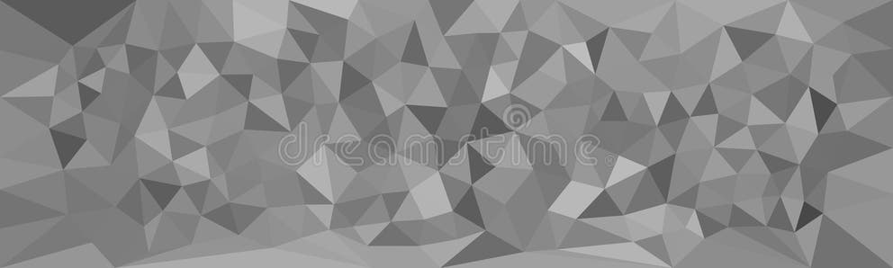 Abstract Grayscale Polygon Background with a Low Poly Design, Featuring ...