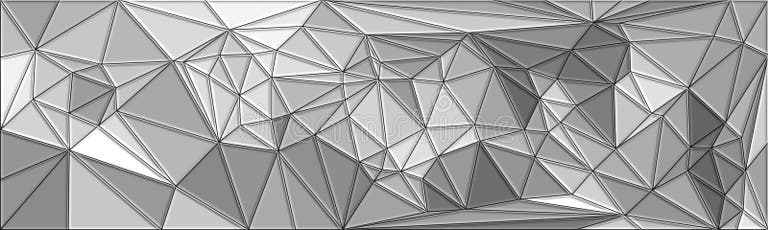 A Grayscale Abstract Background Made of Sharp, Angular Triangles ...