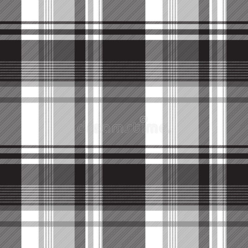Plaid Pattern Black White Seamless Stock Illustrations – 18,940 Plaid ...