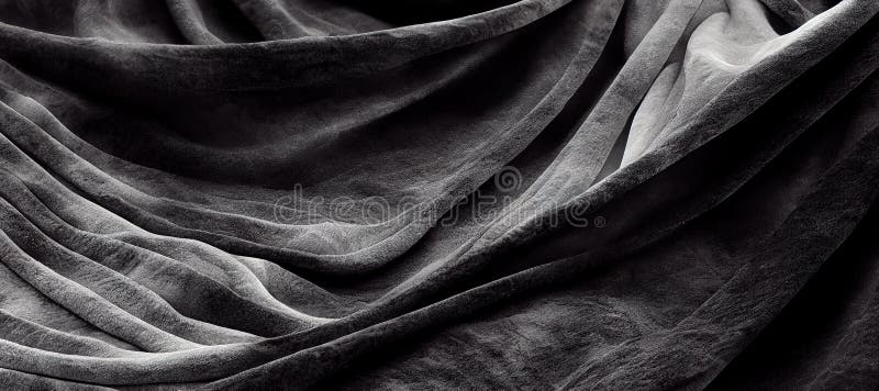 Grayscale Color Texture Cloth Wave Background Stock Illustration ...