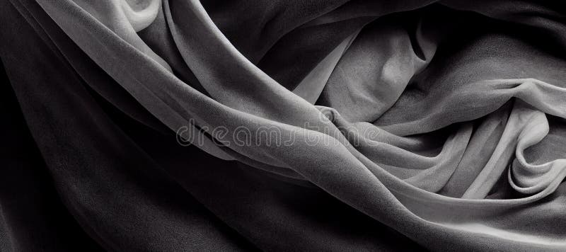Grayscale Color Texture Cloth Wave Background Stock Illustration ...
