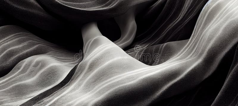 Grayscale Color Texture Cloth Wave Background Stock Illustration ...