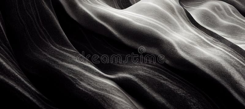 Grayscale Color Texture Cloth Wave Background Stock Illustration ...