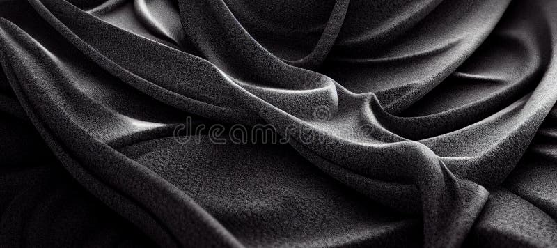 Grayscale Color Texture Cloth Wave Background Stock Illustration ...