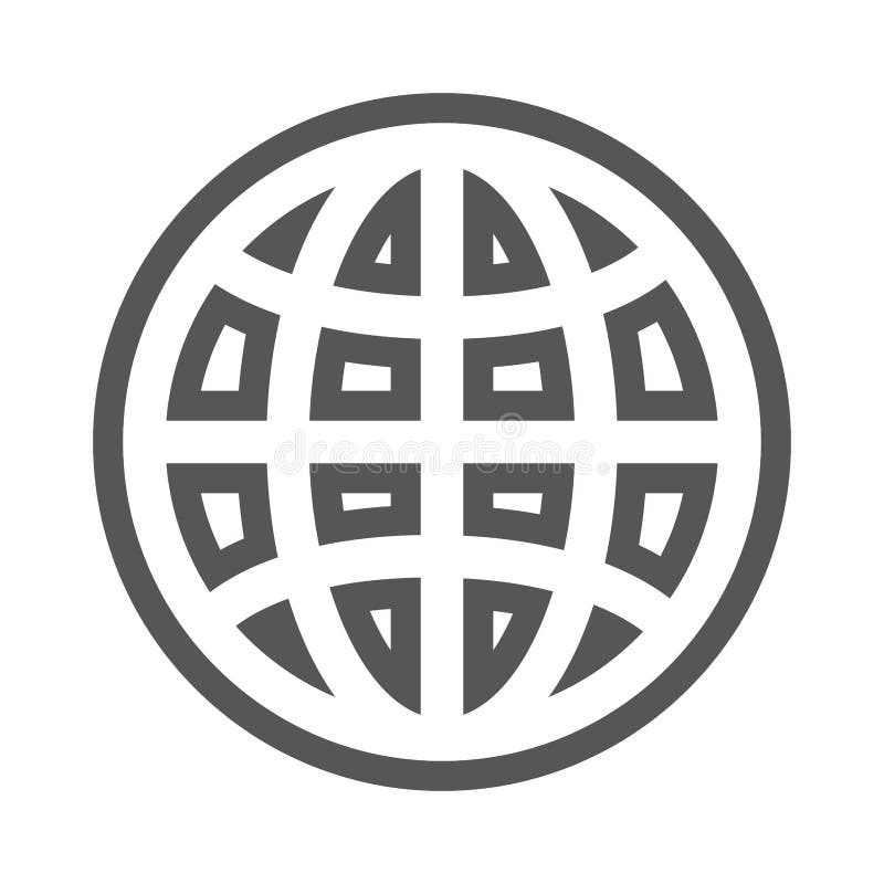 Grayscale Contour with Emblem of World Map Stock Vector - Illustration ...