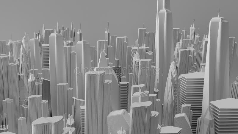 Abstract Cg Non-ai City Imaginary Skyline Background Wallpaper ...