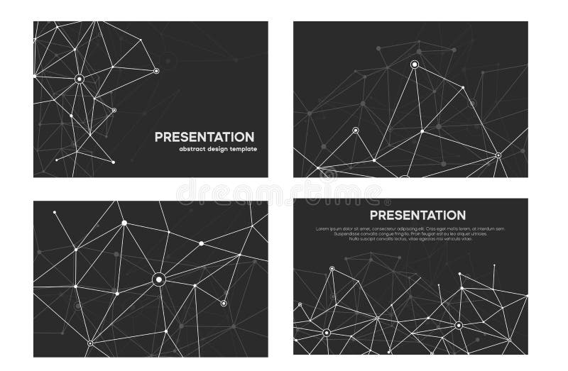 Grayscale Global Presentation Design. Minimal Abstract Cover for Slides ...