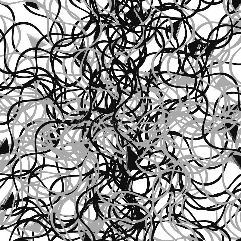 Grayscale / Greyscale Abstract Art with Deformation, Distortion Effect ...