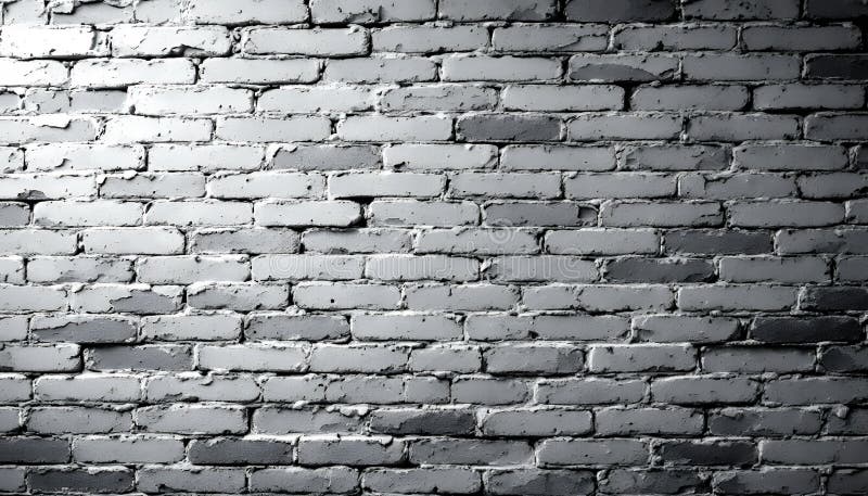 Monochromatic Brick Wall Texture: a Study in Grey Stock Illustration ...