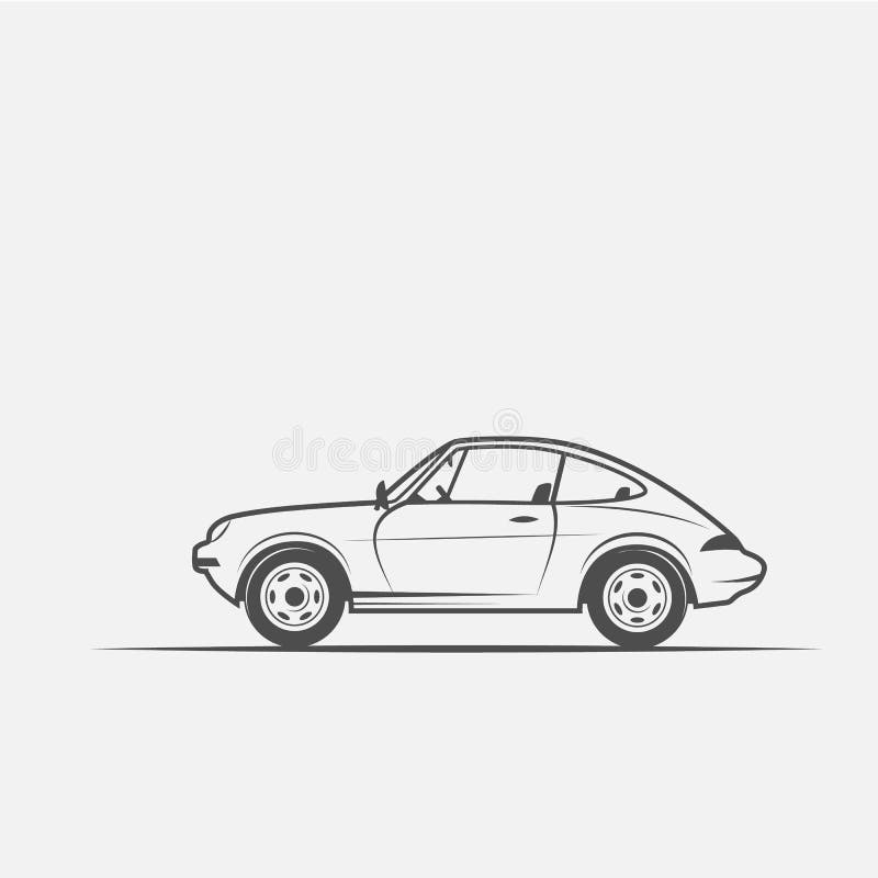 Grayscale image of the car stock vector. Illustration of automatic ...