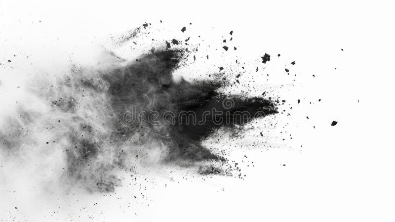 A Grayscale Image of a Dense Dust Cloud Stock Photo - Image of stormy ...