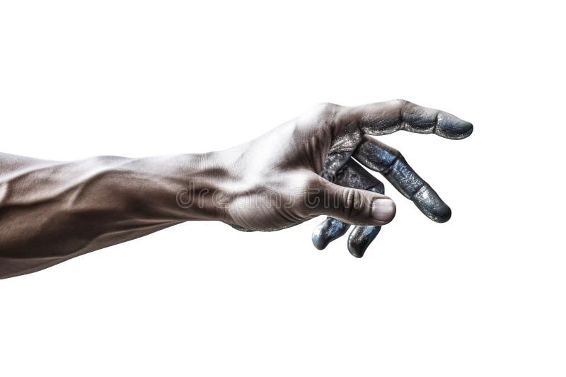 Artistic Human Hand Reaching Out Stock Illustration - Illustration of ...