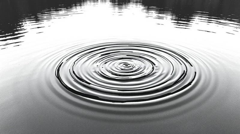 Ripple Effect on Water Surface Creates Captivating Concentric Circles ...