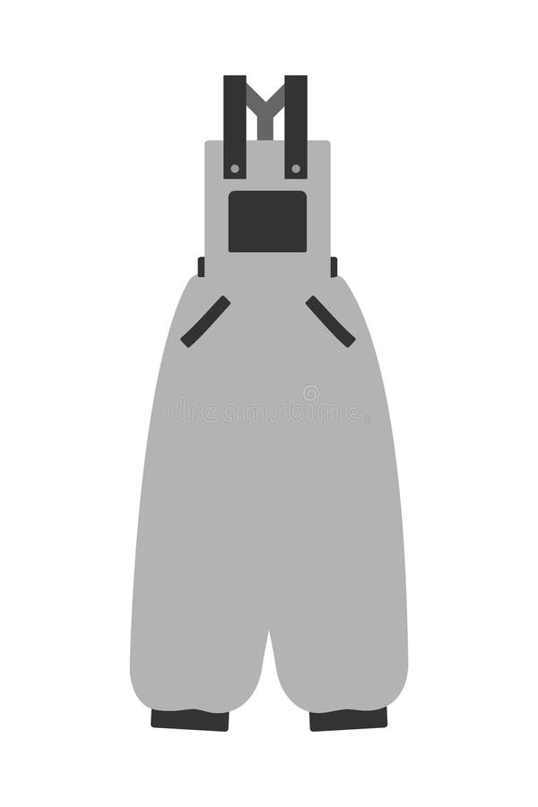 Grayscale Overall with Pockets and Straps Button Sticker Icon Price ...