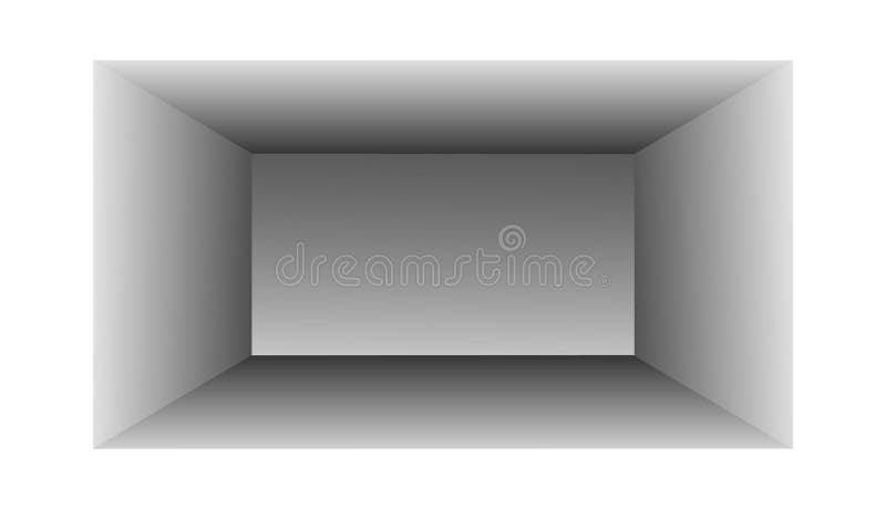 Empty Gray Box Interior, Ideal for Product Presentation Stock Vector ...