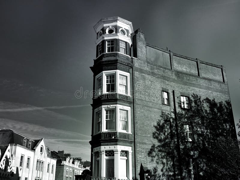 Grayscale Photo Of High Rise Structure Stock Photo - Image of ...