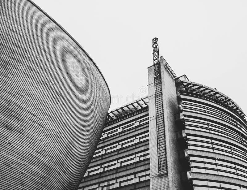 Grayscale Photography Of High-rise Building Picture. Image: 109924896