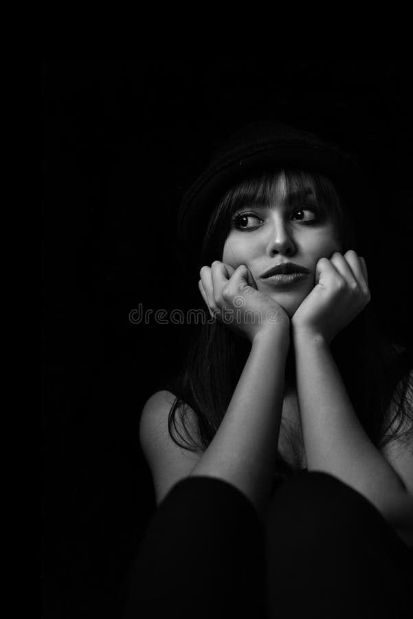 Grayscale Photography Of Woman Picture. Image: 116695254