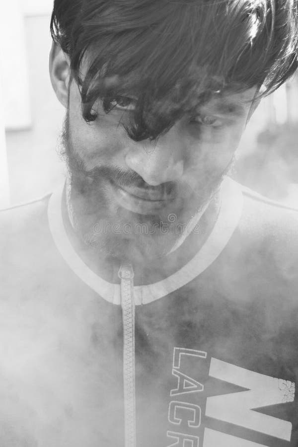 Grayscale Portrait Photo Of Man Picture. Image: 115913887