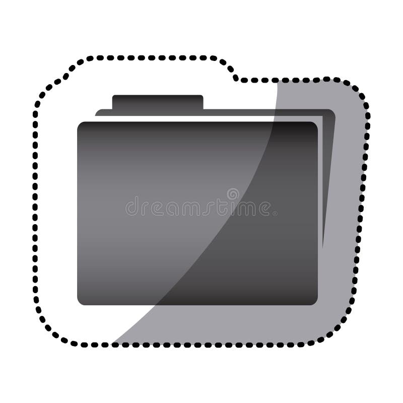 Grayscale sheet paper icon stock illustration. Illustration of ...