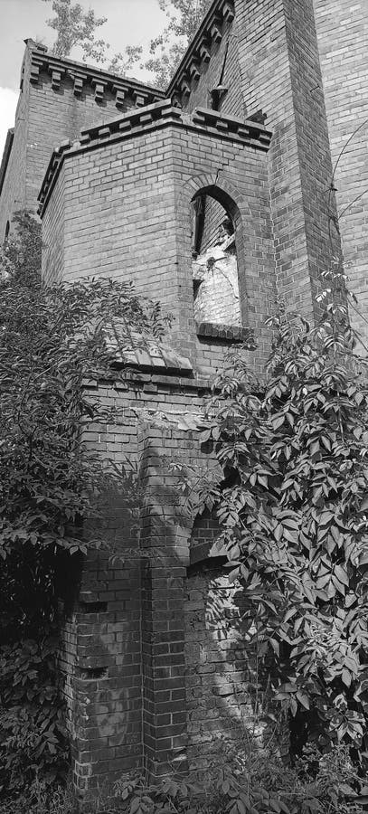 Grayscale Shot of an Old Architecture S Exterior Design with Greenery ...
