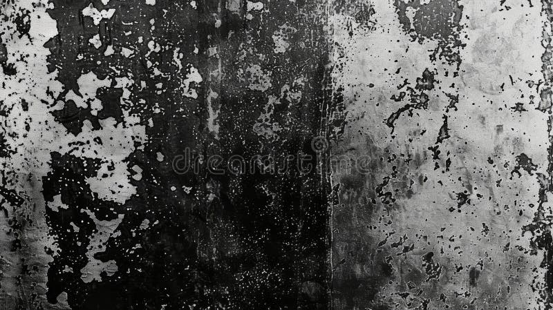 Grayscale Wall Surface with Distinctive Rough Patterns. Minimalist ...