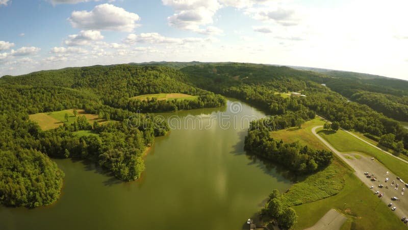 Grayson Lake State Park stock footage. Video of horizon - 123282504
