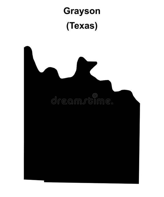 Grayson outline map stock vector. Illustration of isolated - 361791572