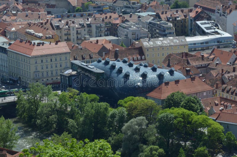 Graz Art Museum stock photo. Image of center, famous - 54002680