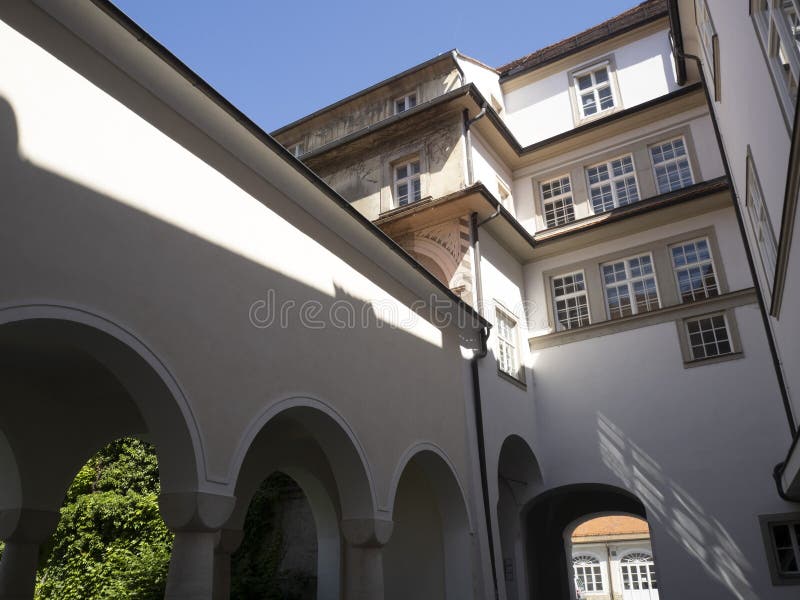Graz Austria Burg Historical Building Stock Photo - Image of double ...