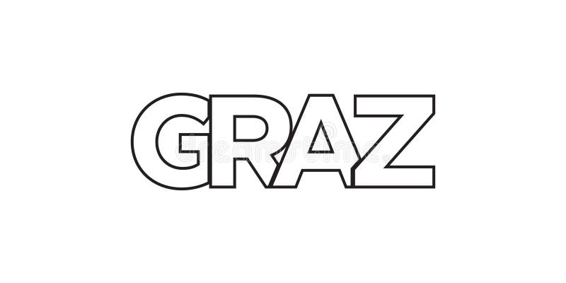 Graz in the Austria Emblem. the Design Features a Geometric Style ...