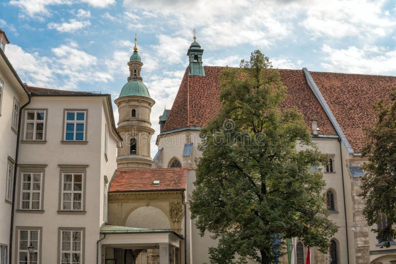 Graz. Austria. View of the Church of St Stock Photo - Image of austrian ...