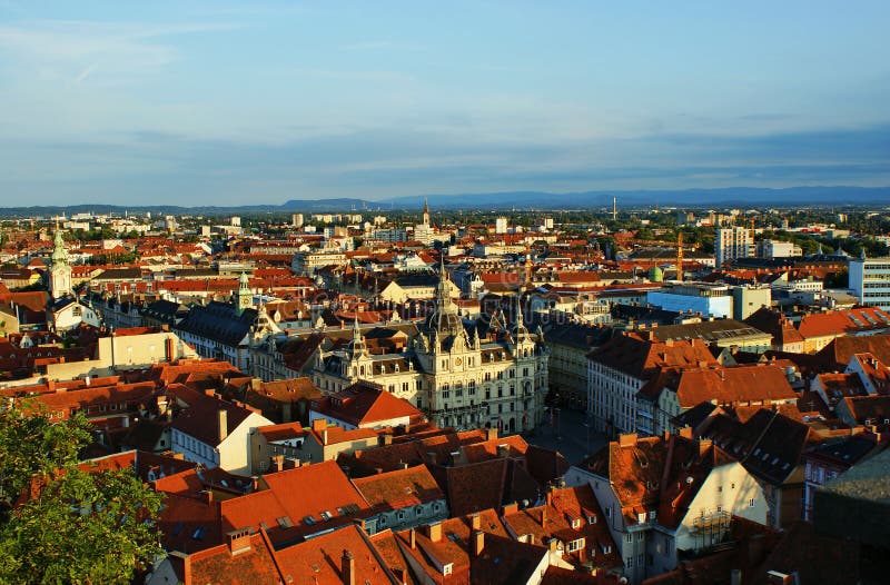 Graz, Autriche. photo stock. Image du architecture, surveillance - 15227406
