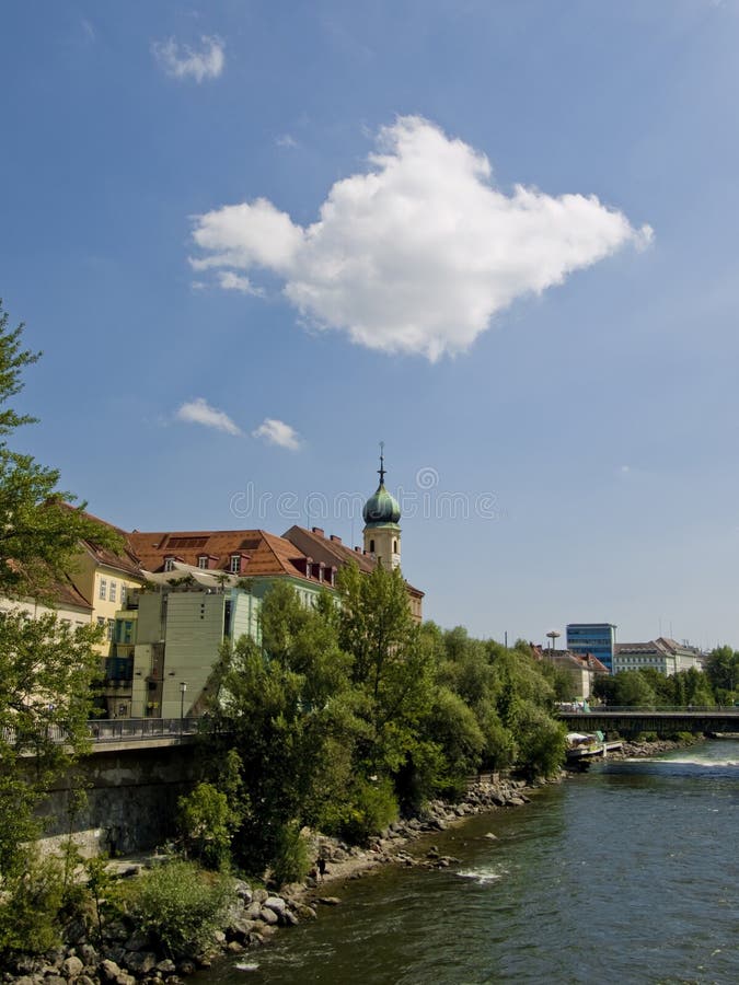 Graz sunset stock image. Image of architecture, house - 2955983