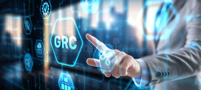 GRC Governance Risk and Compliance Concept Stock Illustration ...