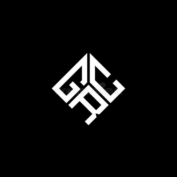 GRC Letter Logo Design on Black Background. GRC Creative Initials ...