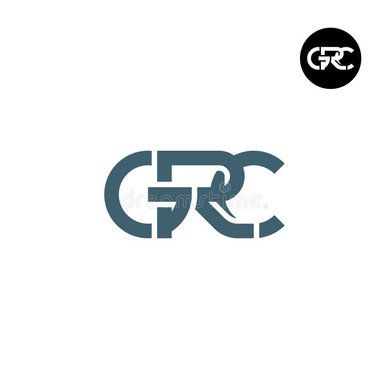 GRC Logo Letter Monogram Design Stock Vector - Illustration of brands ...