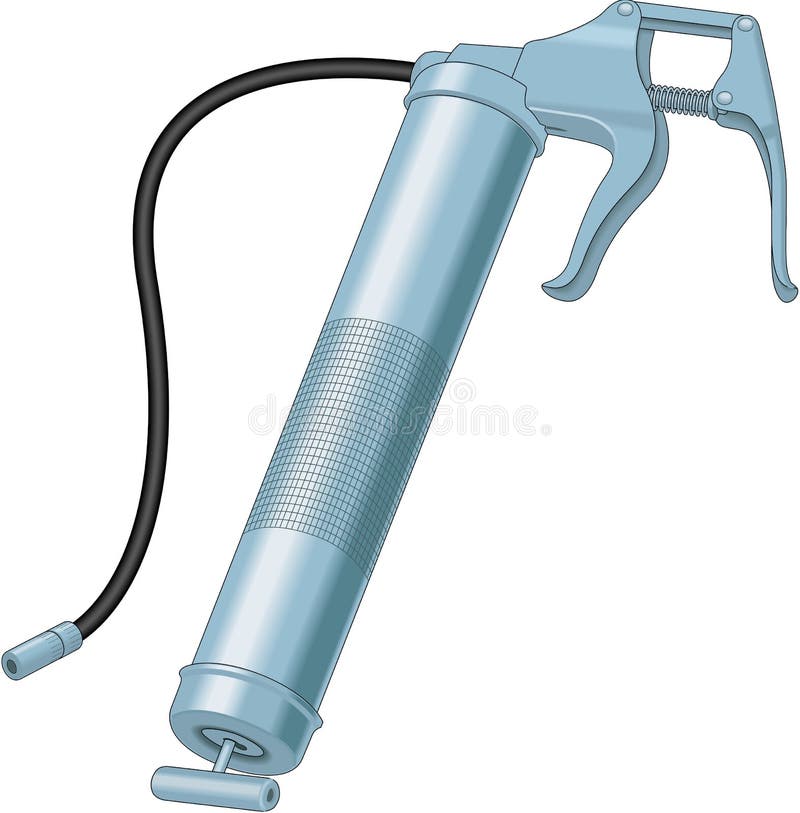Grease Gun stock vector. Illustration of industrial, lubricate - 20896503