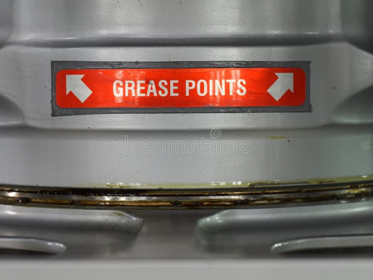 Grease points label stock image. Image of label, steel - 50915167
