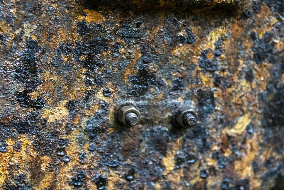 Grease and Rust Colored Metal Stock Image - Image of gross, nuts: 220503463