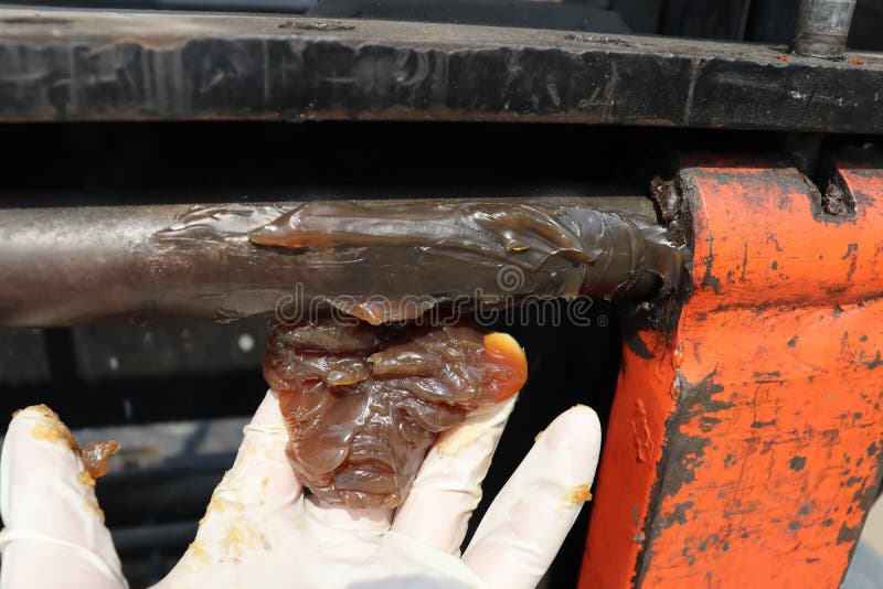 Grease used in industry stock image. Image of liquid - 209032375