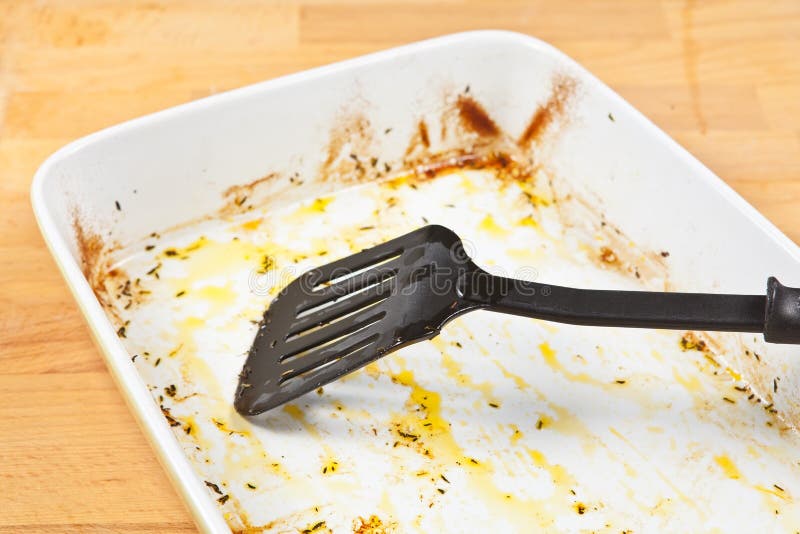 Greased ceramic tray stock image. Image of unhygienic - 26381403