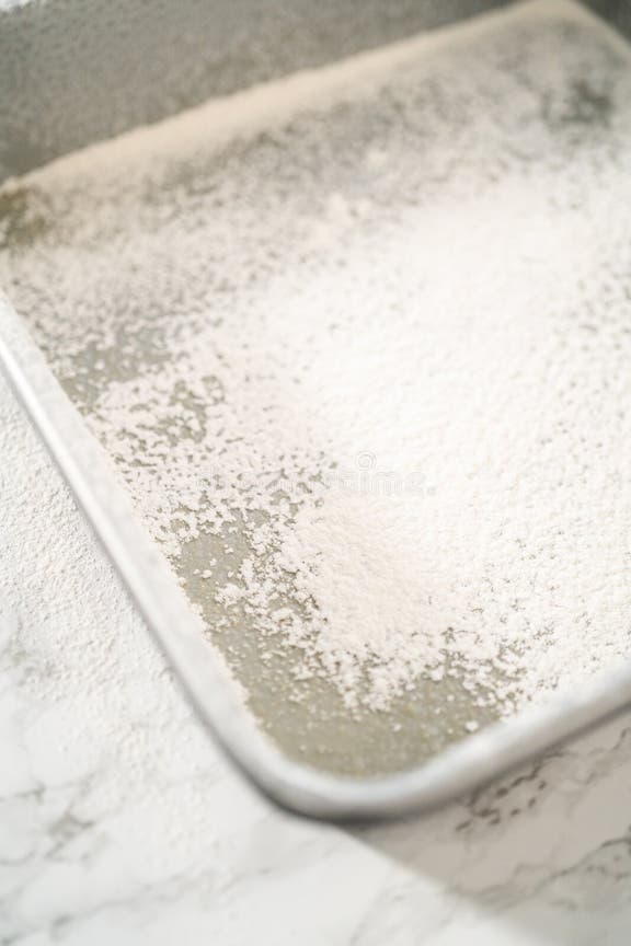 Greasing baking pan stock image. Image of baking, form - 253721821