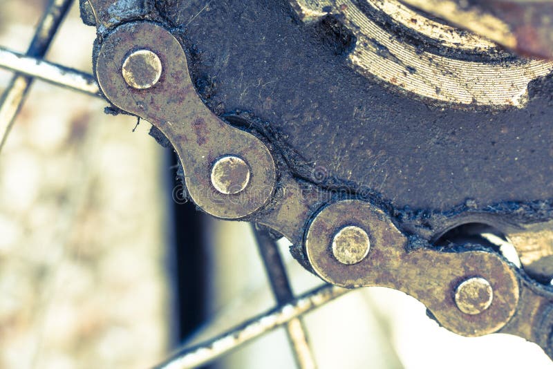 Greasy bicycle chain stock photo. Image of closeup, instagram - 55437990