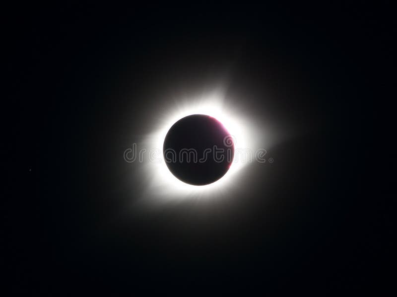 Great American Eclipse Shown in Totality Stock Image - Image of great ...