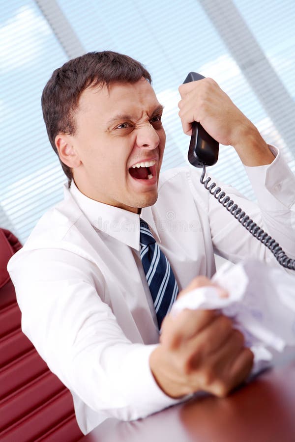Great anger stock photo. Image of annoyed, leader, aggression - 15104532